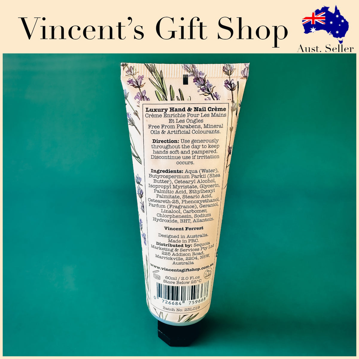 Lavender D'Provence Vincent Forrest Hand & Nail Crème – Vincentsgiftshop