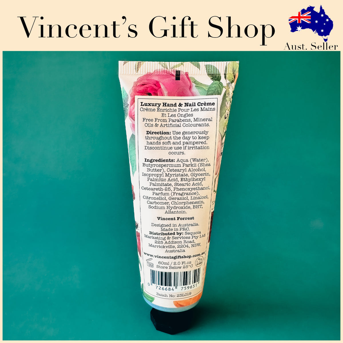 Rose Anglaise Vincent Forrest Hand & Nail Crème – Vincentsgiftshop