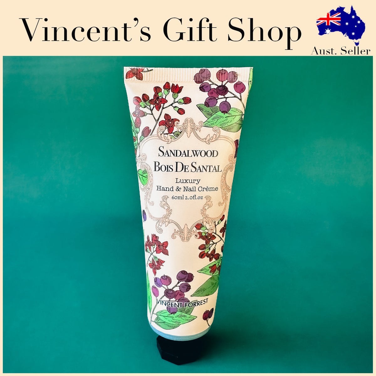 Sandalwood Vincent Forrest Hand & Nail Crème – Vincentsgiftshop